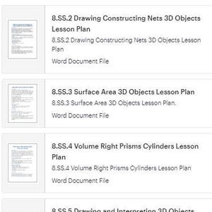 Grade 8 Math Full Course Lesson Plans - Etsy