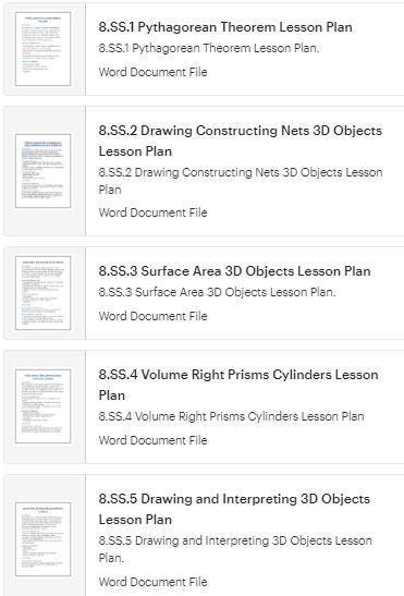 Grade 8 Math Full Course Lesson Plans - Etsy