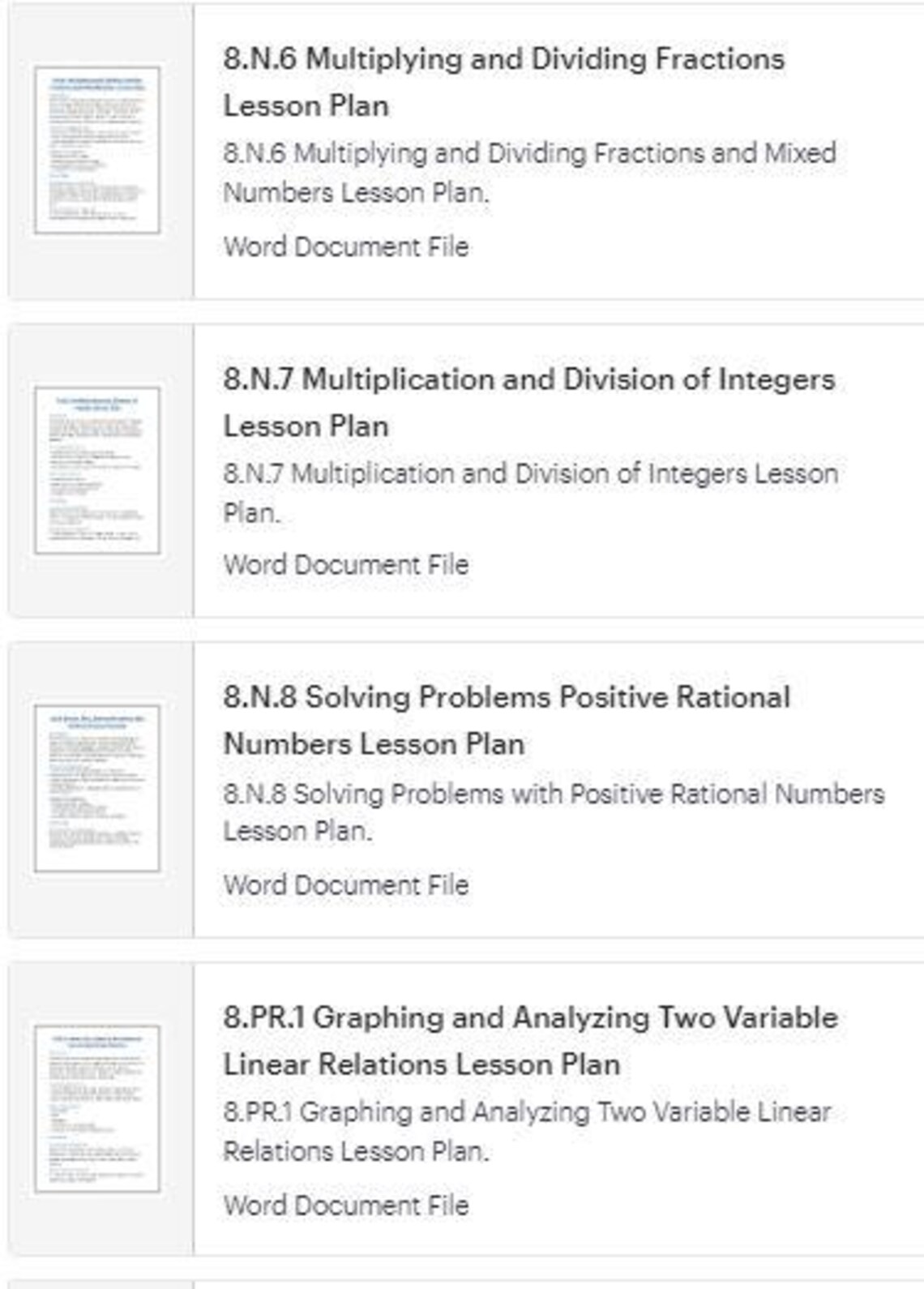 Grade 8 Math Full Course Lesson Plans - Etsy