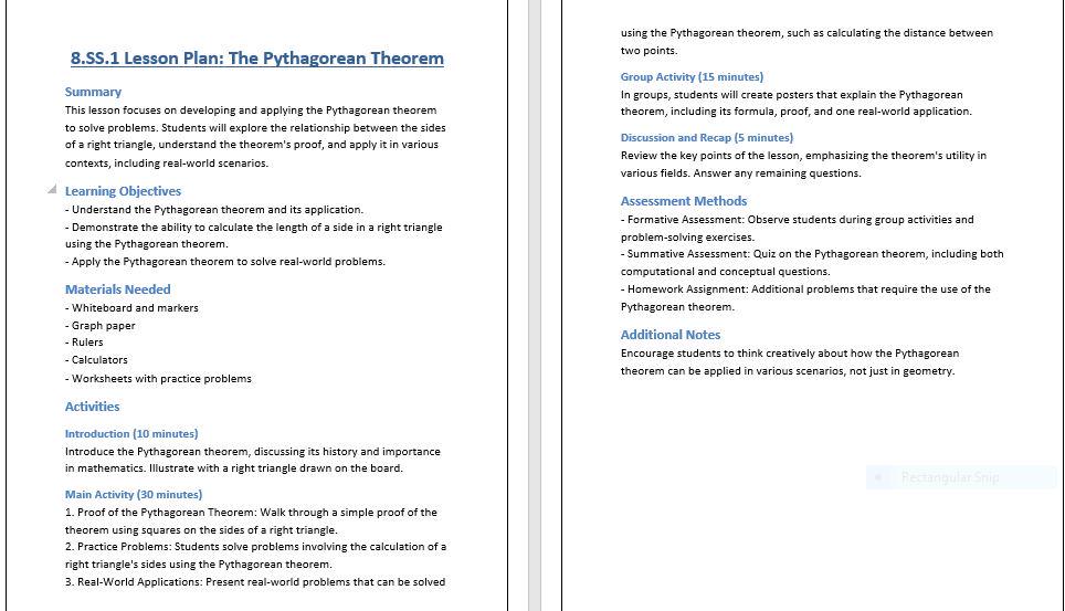 Grade 8 Math Full Course Lesson Plans - Etsy