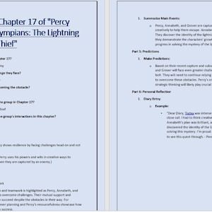Percy Jackson and the Olympians: the Lightning Thief Novel Study - Etsy