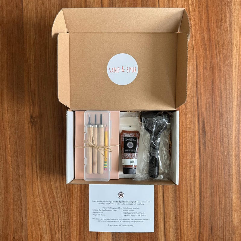 Linocut Kit - Etsy