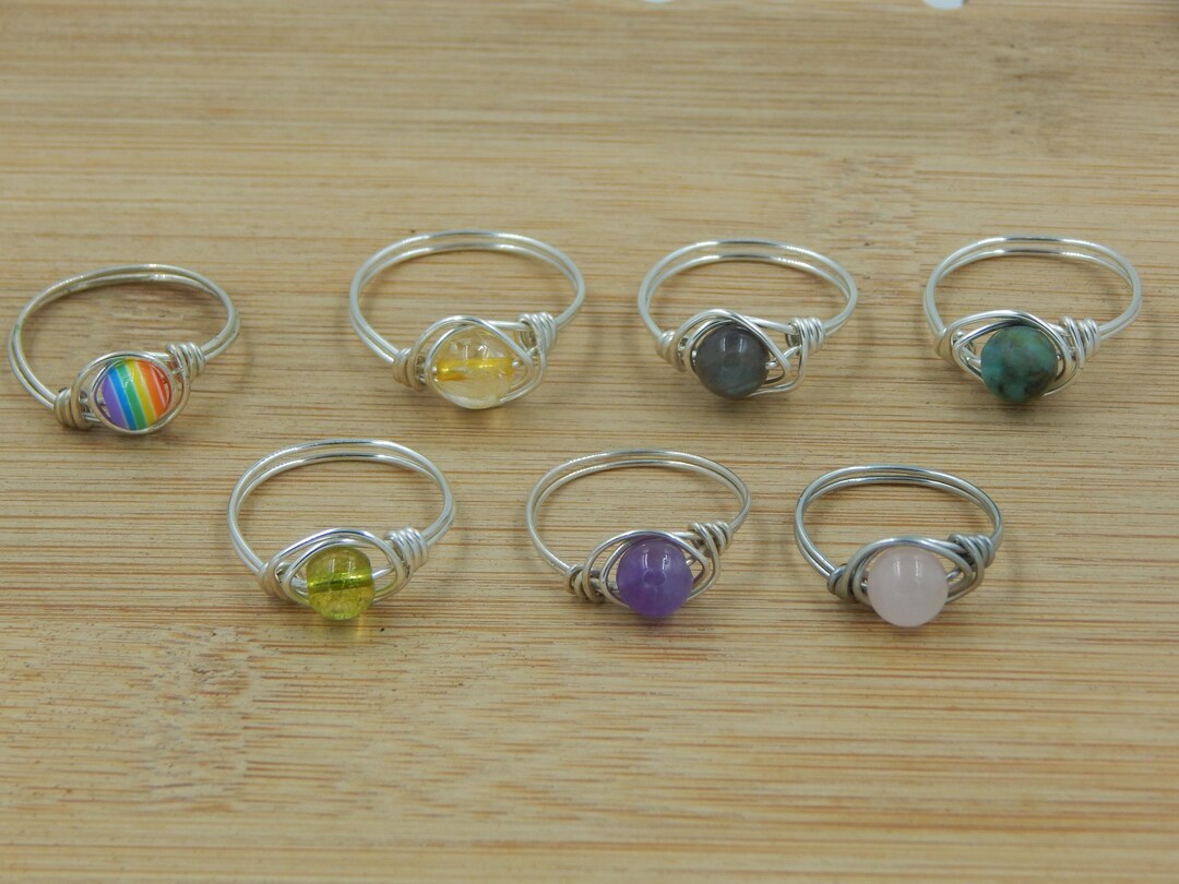 Crystal Ring, Gemstone Ring, Wire Wrapped Ring, Wire Wrap Ring, Crystal ...