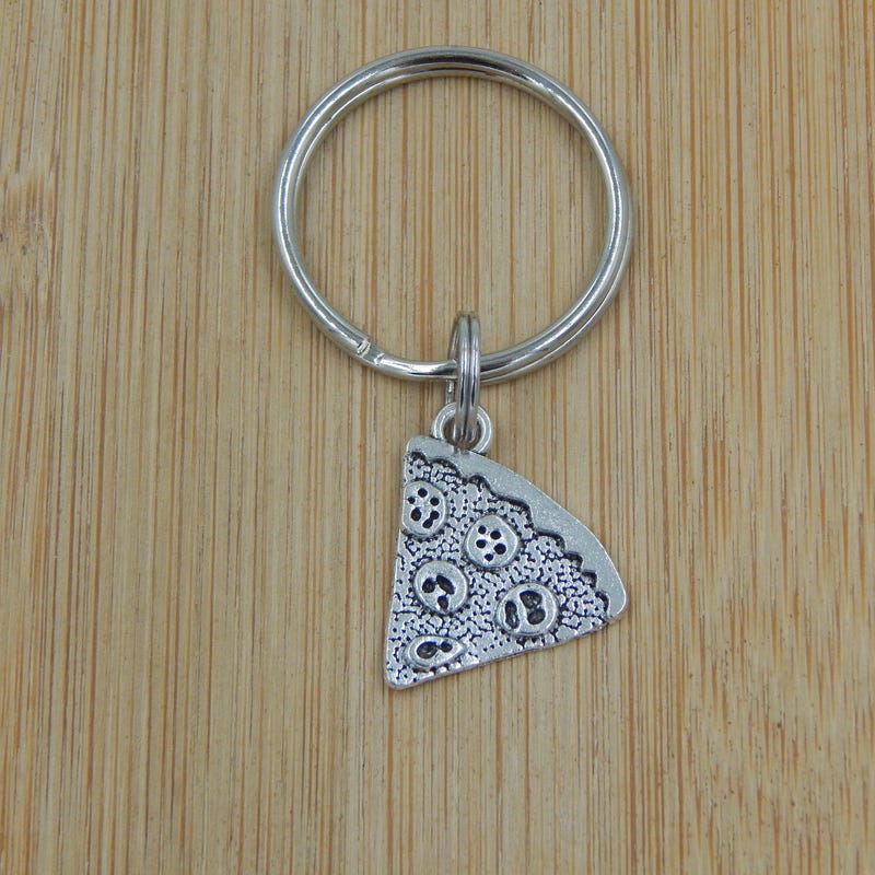 Pizza Keychain - Etsy