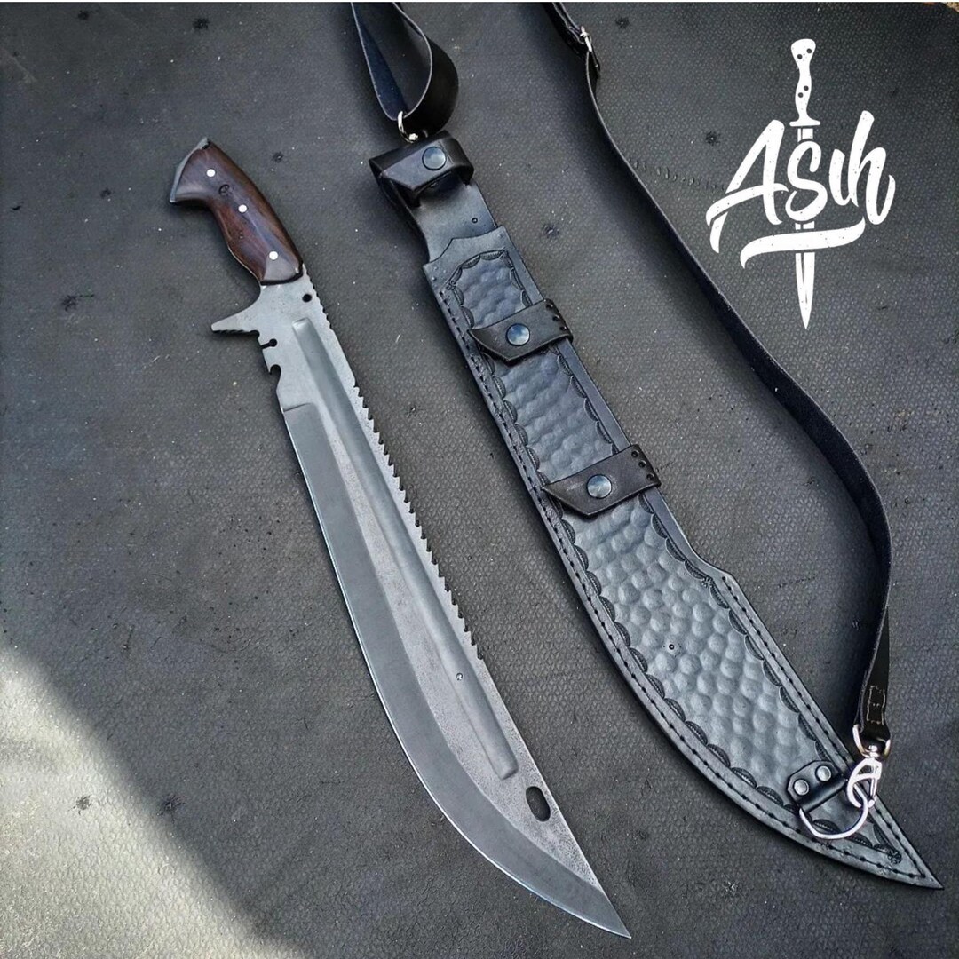 Hand-forged High-carbon Steel Machete: Camping Bushcraft Knife | Heavy ...