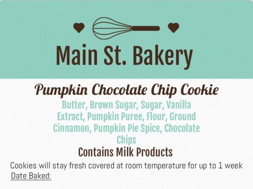 Pumpkin Chocolate Chip Cookies - Etsy