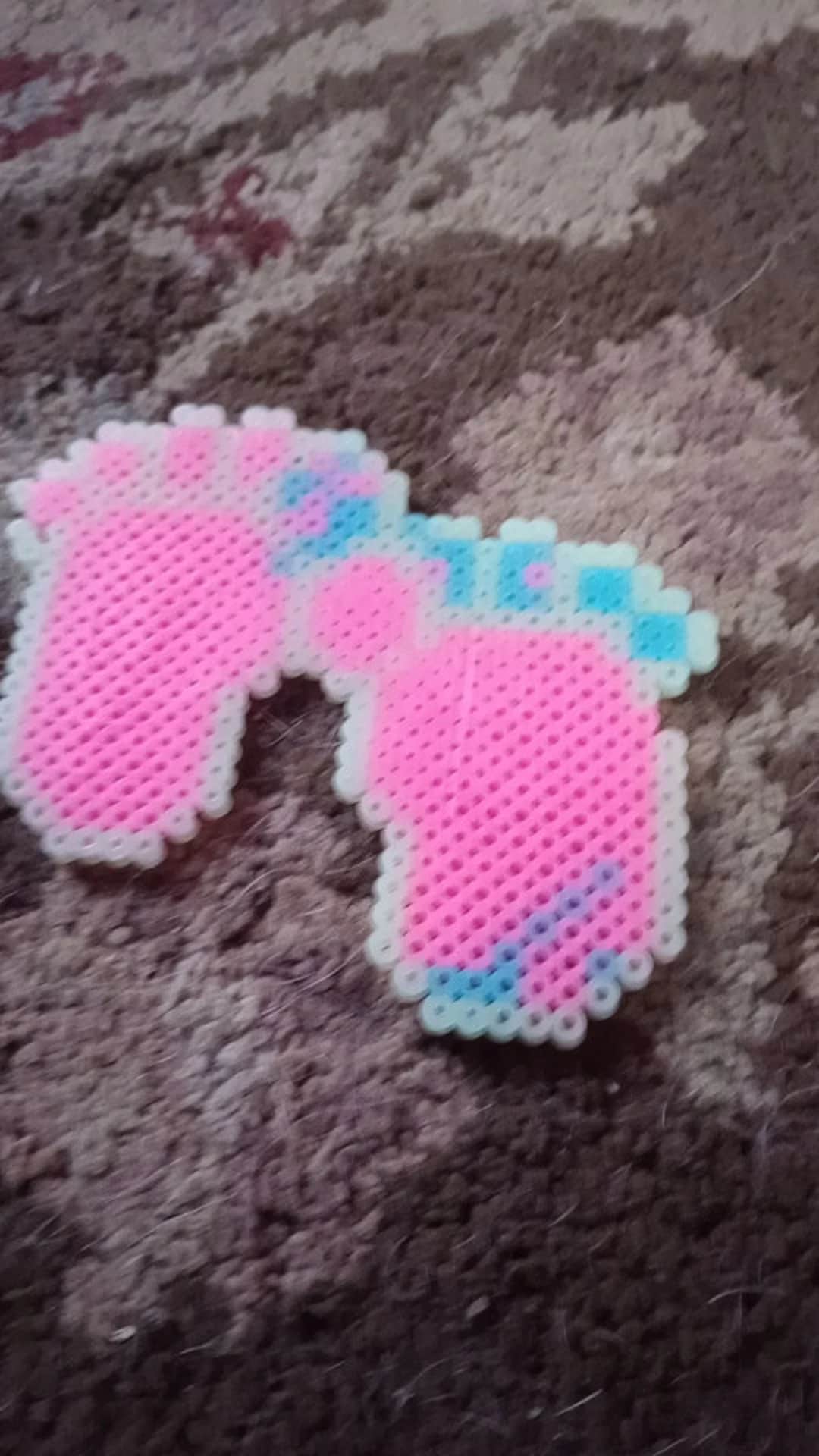 Baby Feet Glow-in-the-dark Perler - Etsy