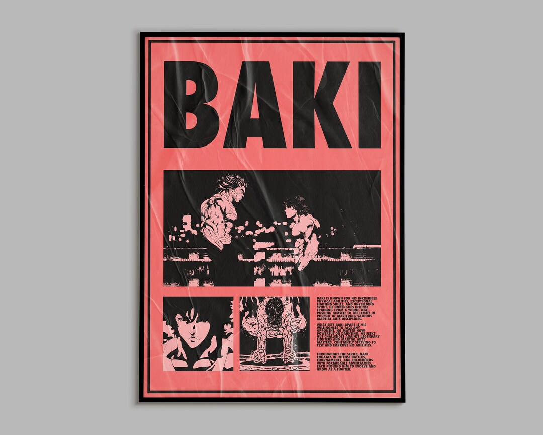Baki Hanma Poster Wall Art Home Decor Vintage Wallpaper - Etsy