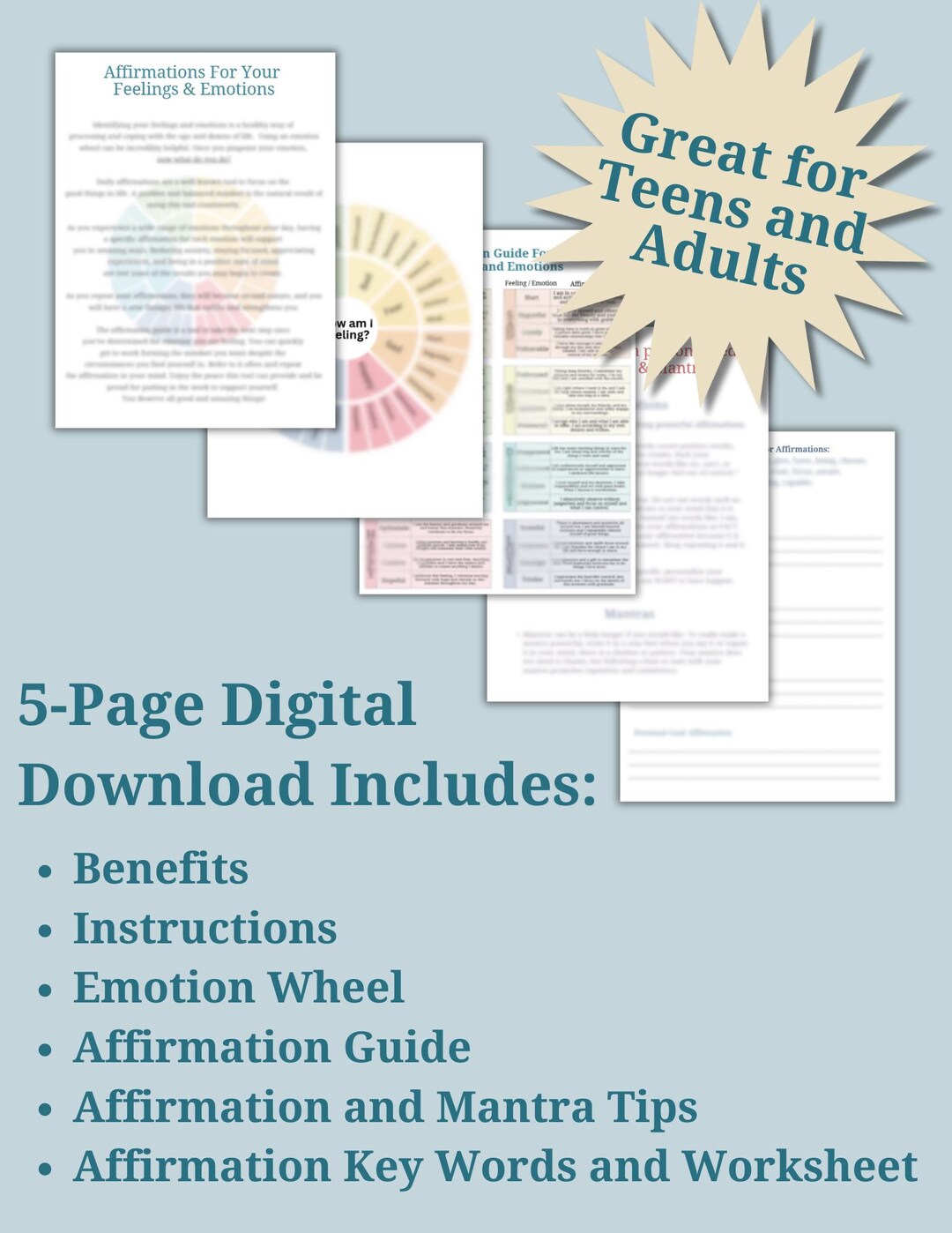 Affirmations for Your Feelings and Emotions - Emotion Wheel ...