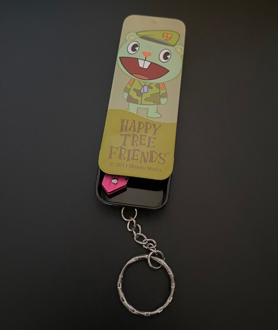 Flippy Happy Tree Friends Sticker Sliding Tin Case St… - Gem