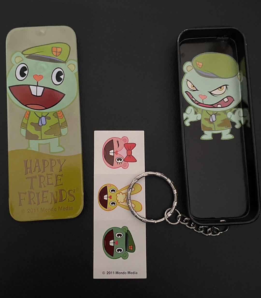 Happy Tree Friends Flippy Sliding Case Keychain 2011 Mondo Media ...