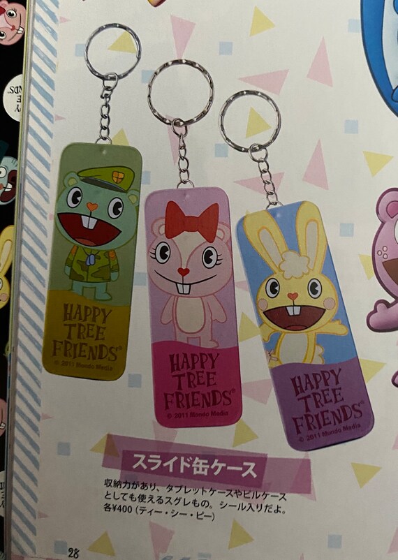 Flippy Happy Tree Friends Sticker Sliding Tin Case St… - Gem