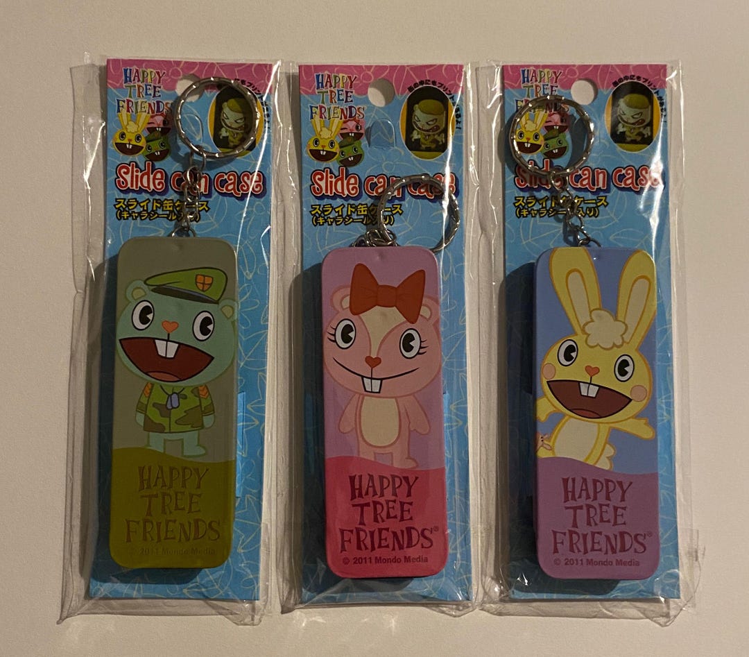 Happy Tree Friends Cuddles, Giggles and Flippy Sticker Sliding Tin ...
