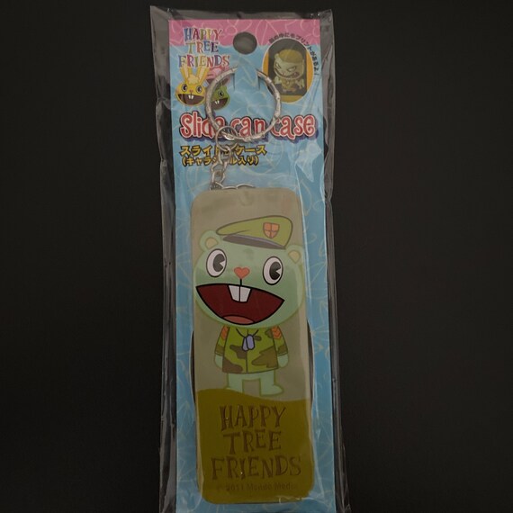 Flippy Happy Tree Friends Sticker Sliding Tin Case St… - Gem