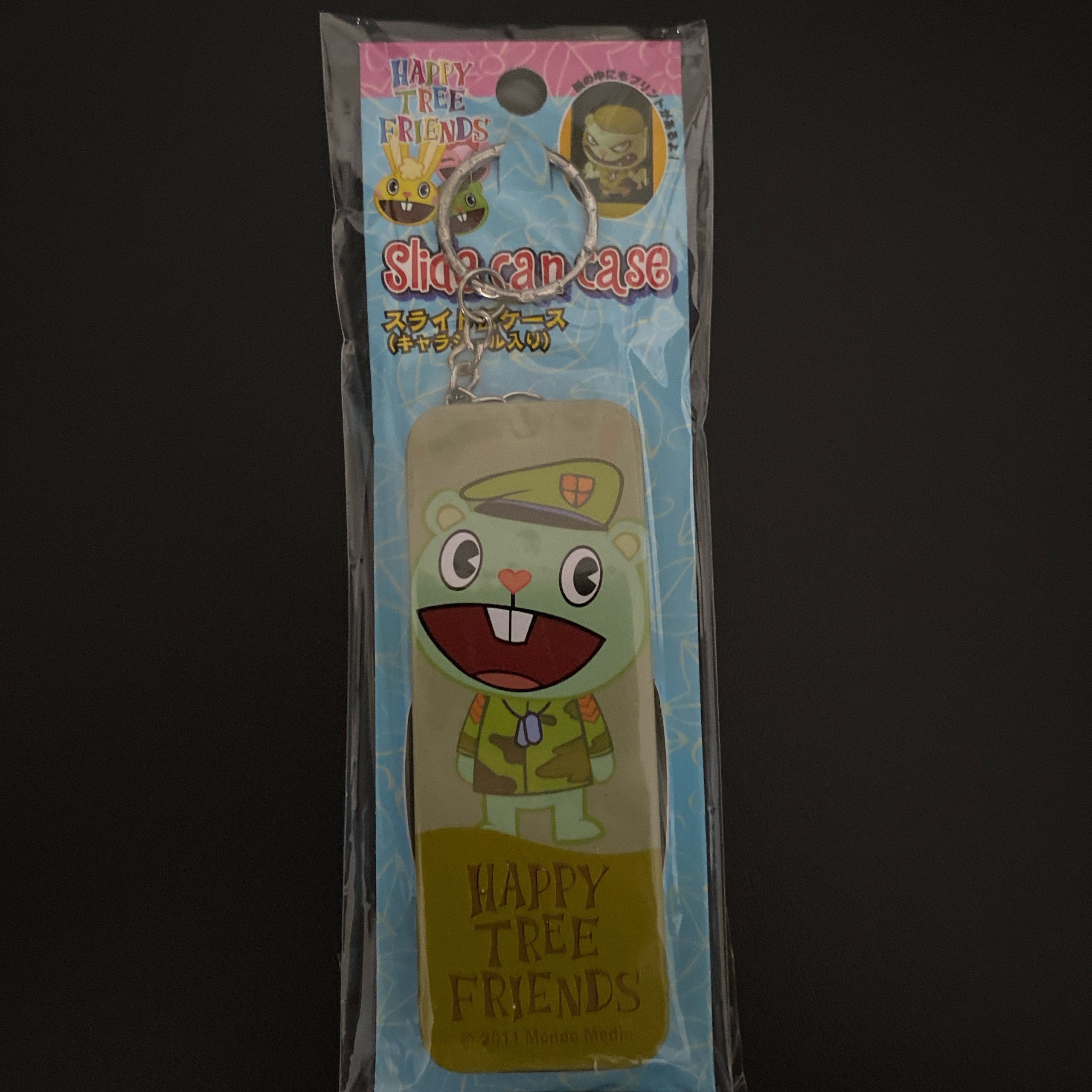 Flippy Happy Tree Friends Sticker Sliding Tin Case Storage Keychain ...