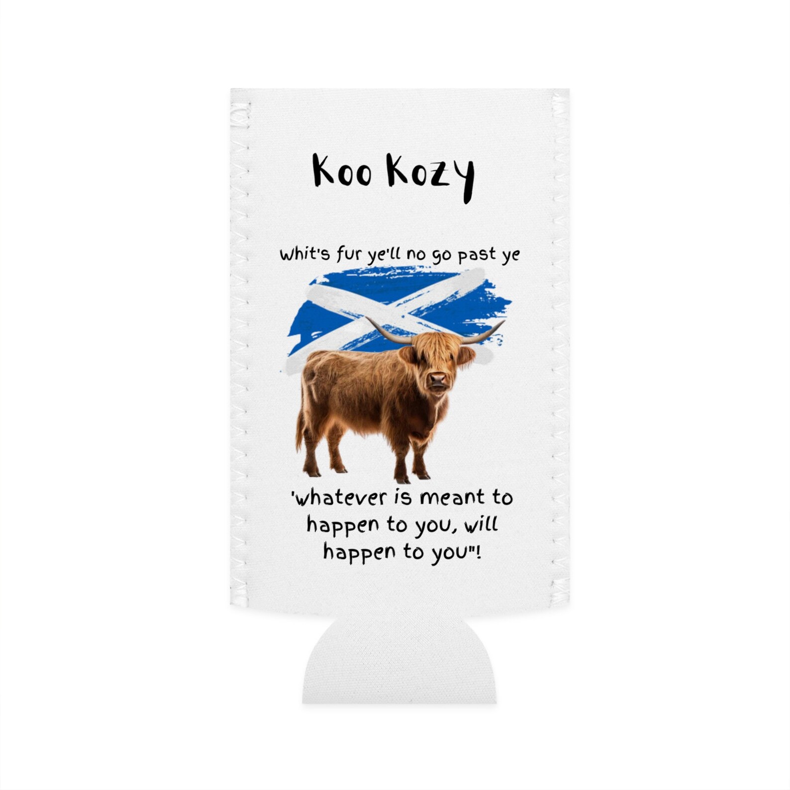 Beer Cooler, Beert Holder, for Him, Dad, Mom, Highland Koo,cow, Camping ...