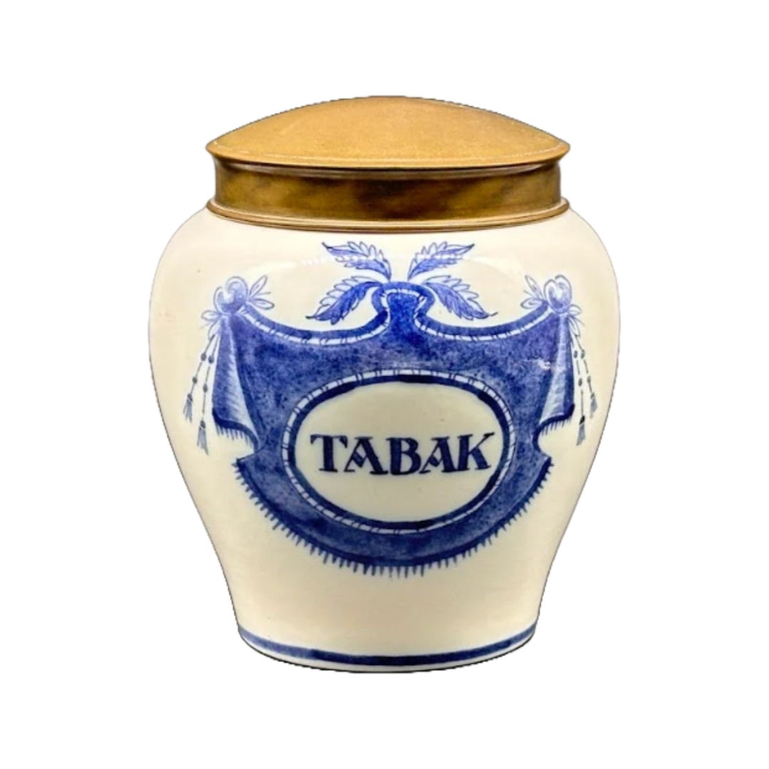 Authentic Delft Blue Tobacco Jar - 18 CM / 7.1 Inch - Top Condition ...