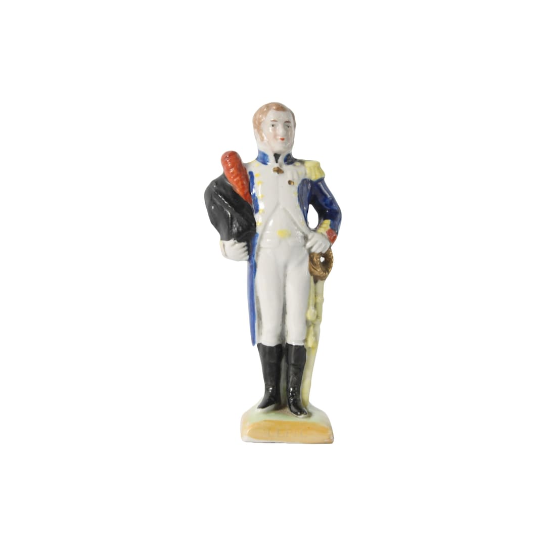 Hand Painted Porcelain Statuette of General Louis Lepic, Napoleonic Era ...