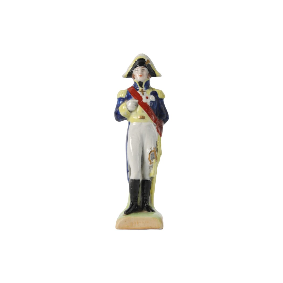 Hand Painted Porcelain Statue of Marshal Michel Ney, Kister Scheibe ...