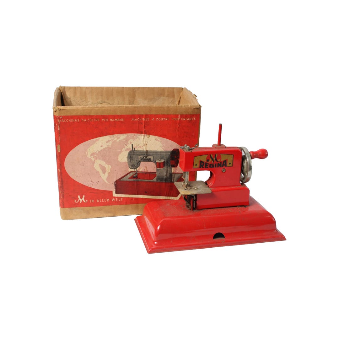 Vintage Regina Children's Sewing Machine With Original Box - Rare ...