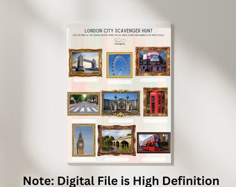 London Scavenger Hunt for Kids, Travel City Trip Treasure Hunt, UK ...