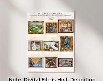 Louvre Museum Scavenger Hunt for Kids Printable PDF - Etsy