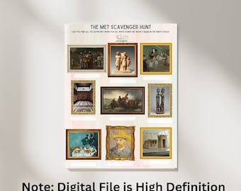 Louvre Museum Scavenger Hunt for Kids Printable PDF - Etsy