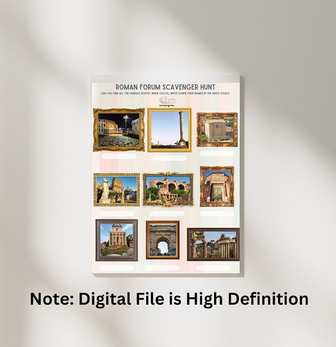 Roman Forum Scavenger Hunt for Kids Printable PDF - Etsy