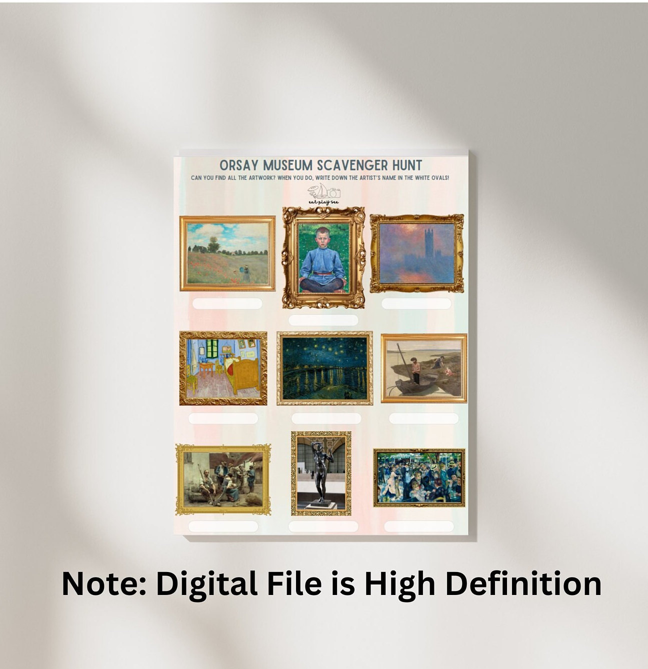 Paris Scavenger Hunt for Kids Megapack - Paris Landmarks, Louvre Museum ...