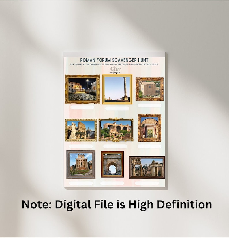 Rome Scavenger Hunt for Kids 3-pack Printable Pdfs - Rome, Vatican City ...