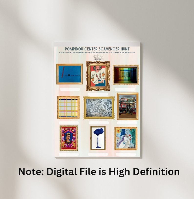 Paris Scavenger Hunt for Kids Megapack - Paris Landmarks, Louvre Museum ...