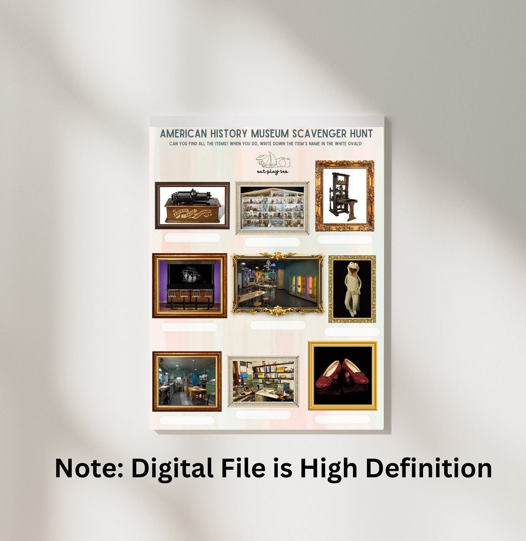 Smithsonian National Museum of American History Scavenger Hunt for Kids ...