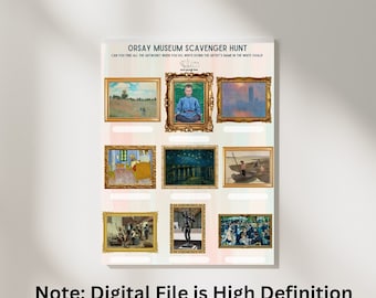 Louvre Museum Scavenger Hunt for Kids Printable PDF - Etsy