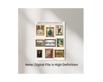 Louvre Museum Scavenger Hunt for Kids Printable PDF - Etsy