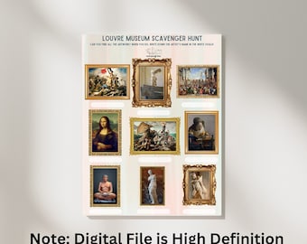 Prado Museum Scavenger Hunt for Kids Printable PDF - Etsy