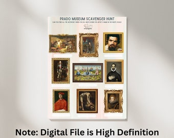 Louvre Museum Scavenger Hunt for Kids Printable PDF - Etsy