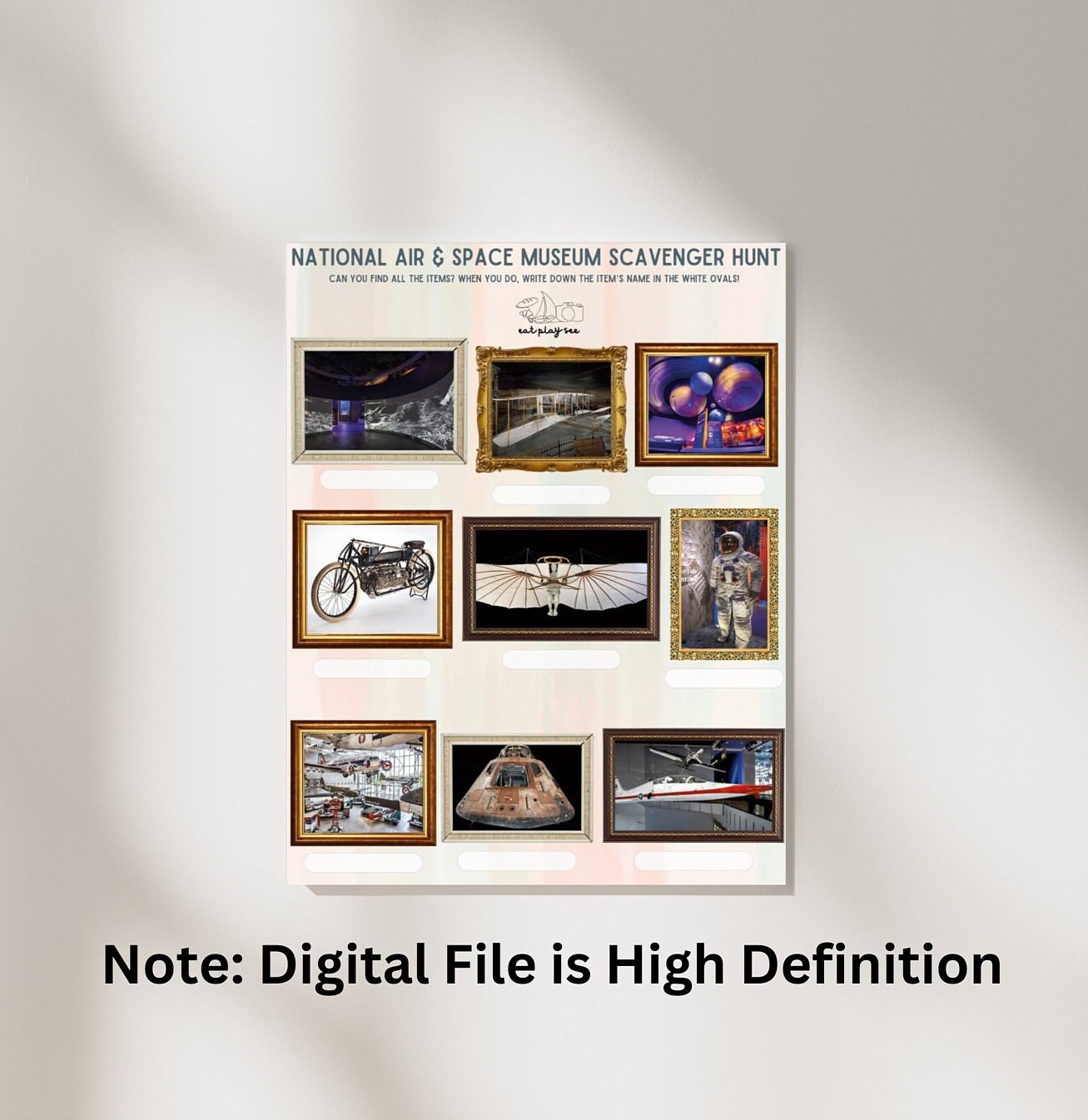 Washington DC Scavenger Hunt Mega-pack: Monuments, Air and Space ...