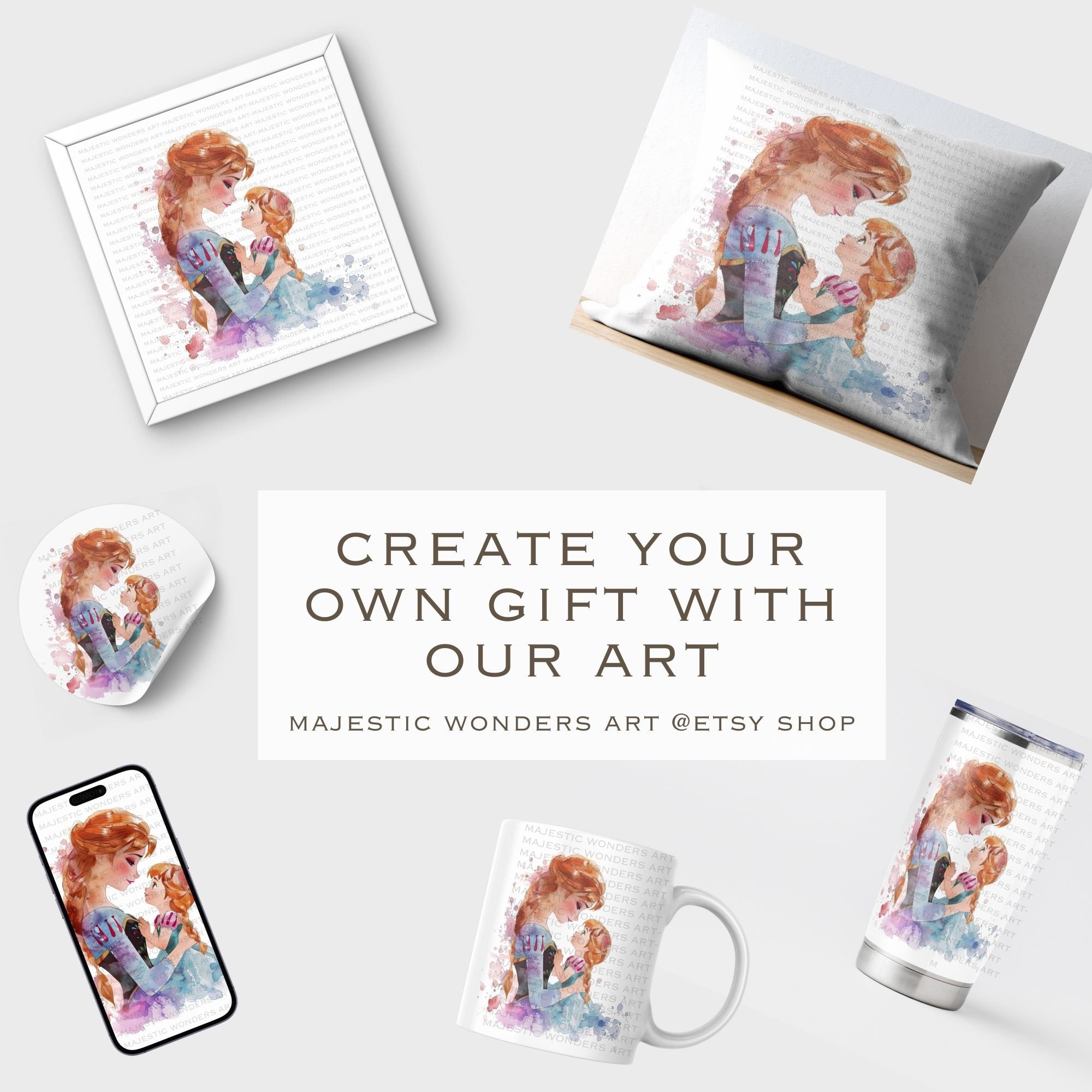 Anna Mother and Daughter Digital Download, Frozen Princess Anna Mom and ...