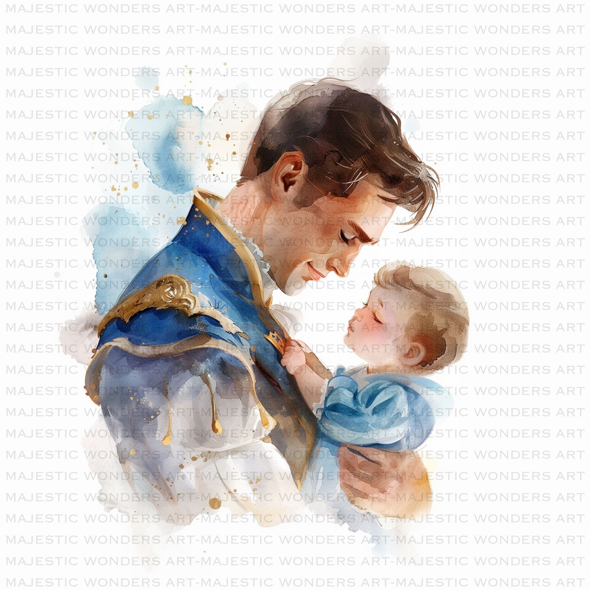 Fathers Day Printable DIY, Prince Charming Dad and Son Instant Download ...