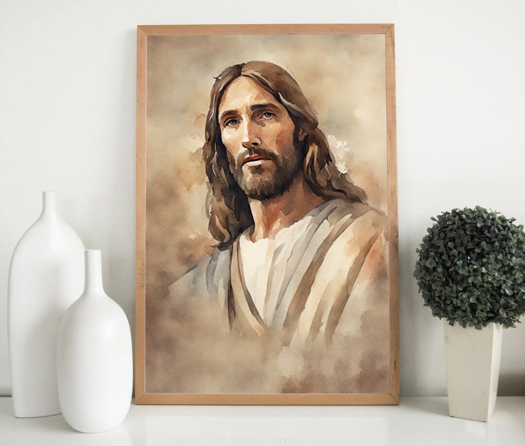 Jesus Christ / Art Print / Mobile Screen Saver / Digital Download - Etsy