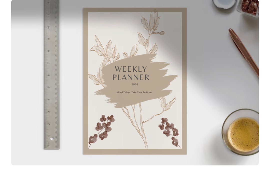 Elegant Weekly Planner 2024 Digital Download Get Organized Undated - Etsy