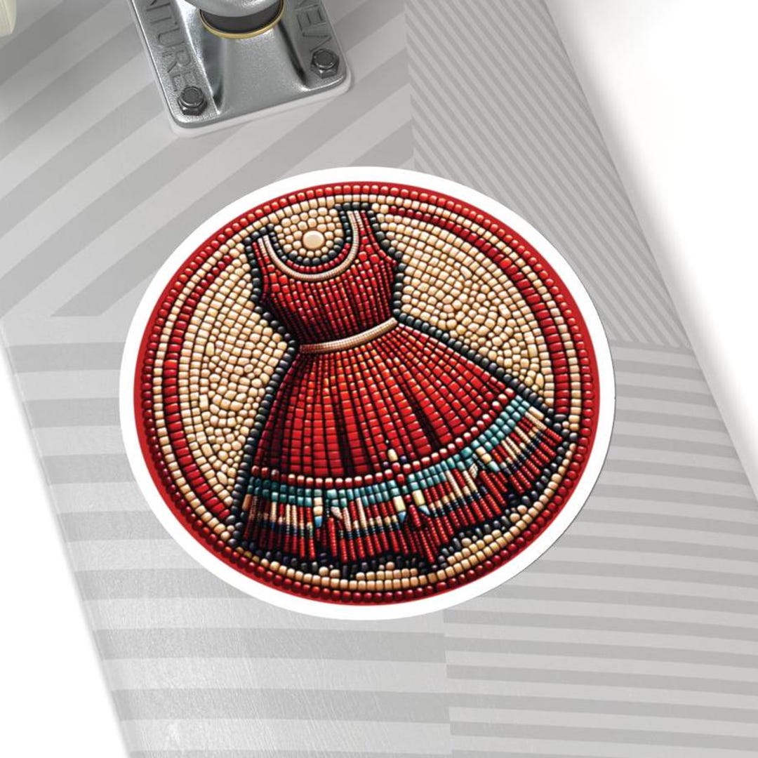 Red Dress Indigenous MMIW Art Sticker. Native Owned Sticker Gift Shop ...