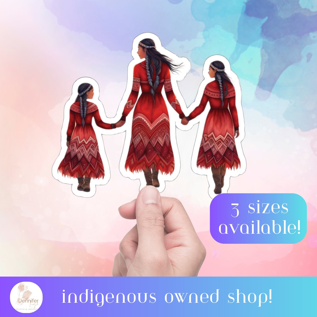 Red Dress Native MMIW Sticker Indigenous Owned Gifts - Etsy