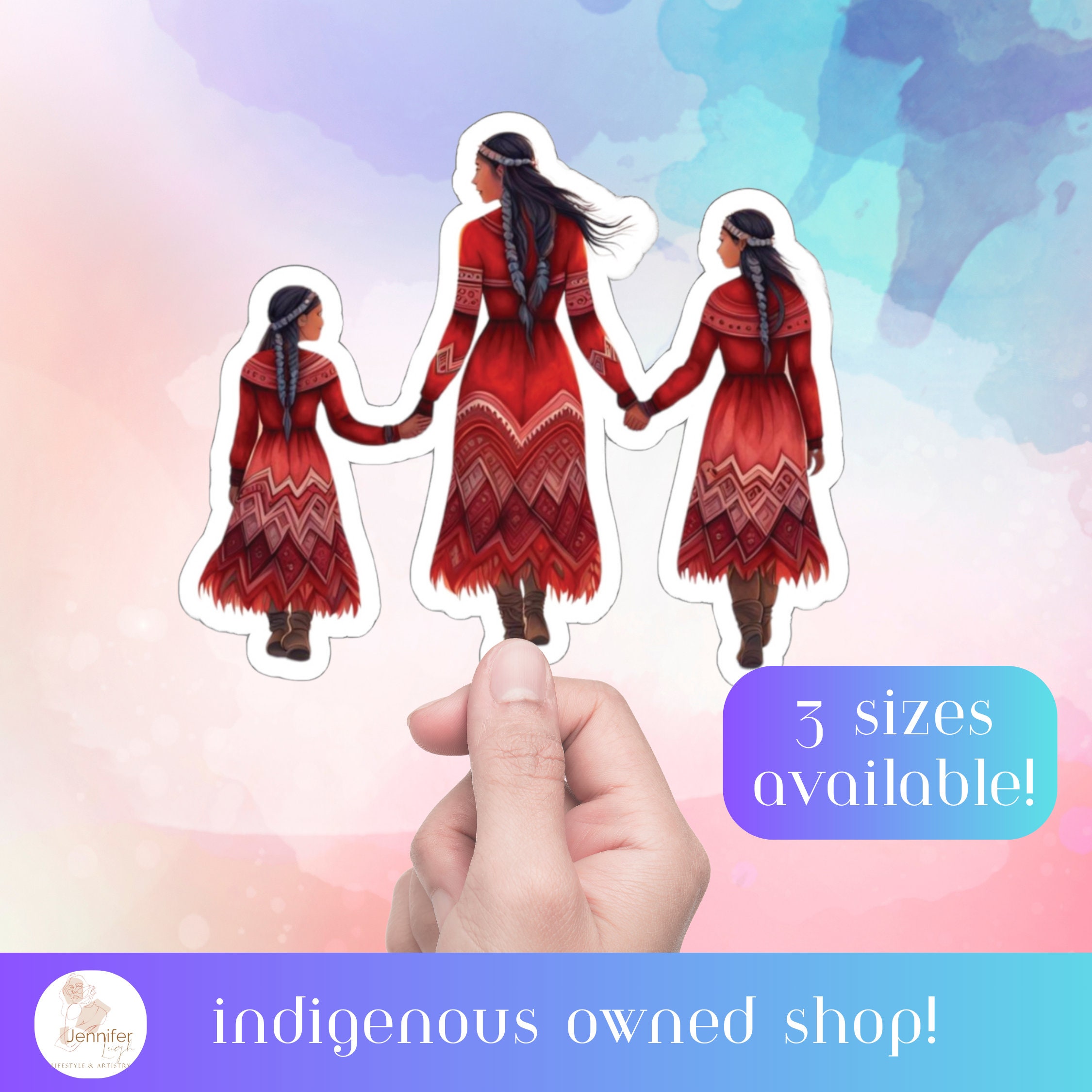 Red Dress Native MMIW Sticker Indigenous Owned Gifts - Etsy