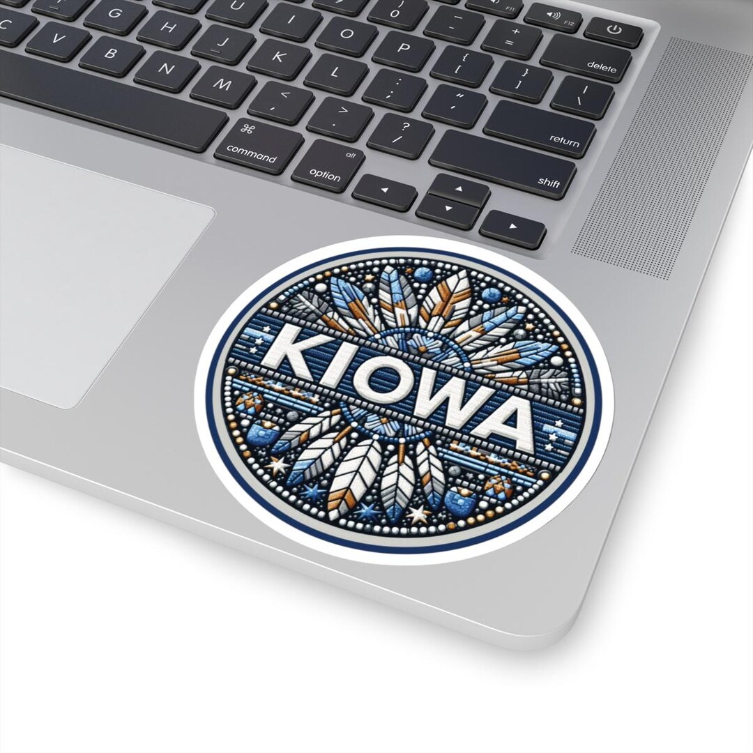 Kiowa Native Round Style Art Native Art Stickers Indigenous Owned ...