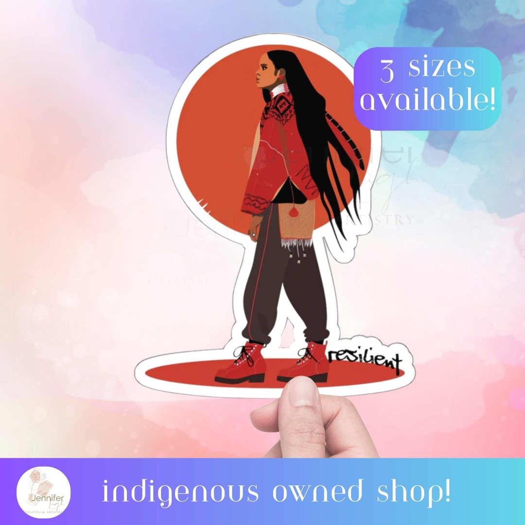 Resilient Native Art Sticker. Indigenous Owned Gift Shop - Etsy