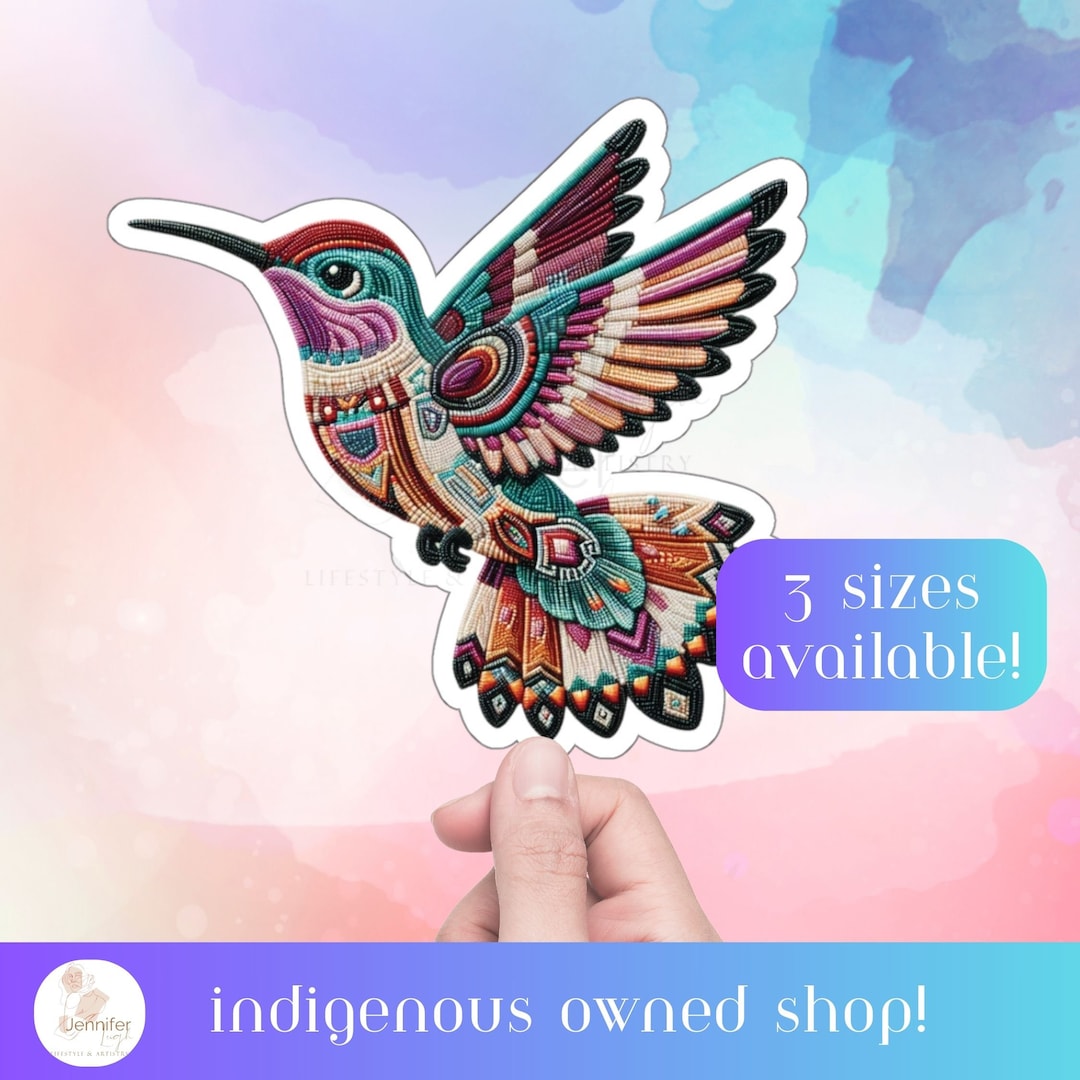 Hummingbird Sticker Indigenous Owned Gifts - Etsy