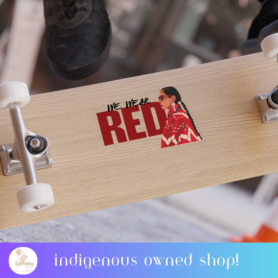 MMIW Native Red Dress Art Stickers. Transparent Outdoor Stickers - Etsy