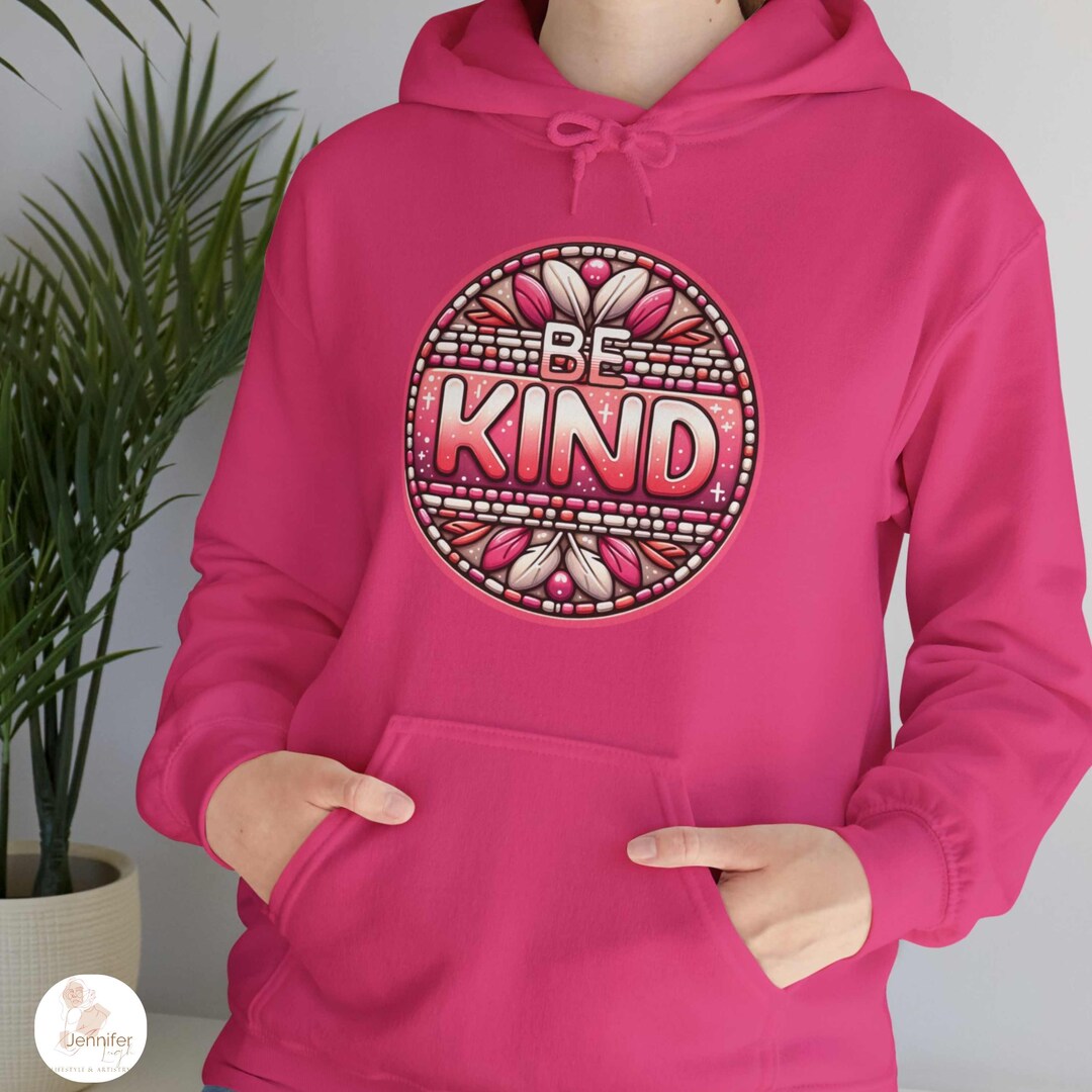 Be Kind Indigenous Pink Shirt Day Hooded Sweatshirt. - Etsy