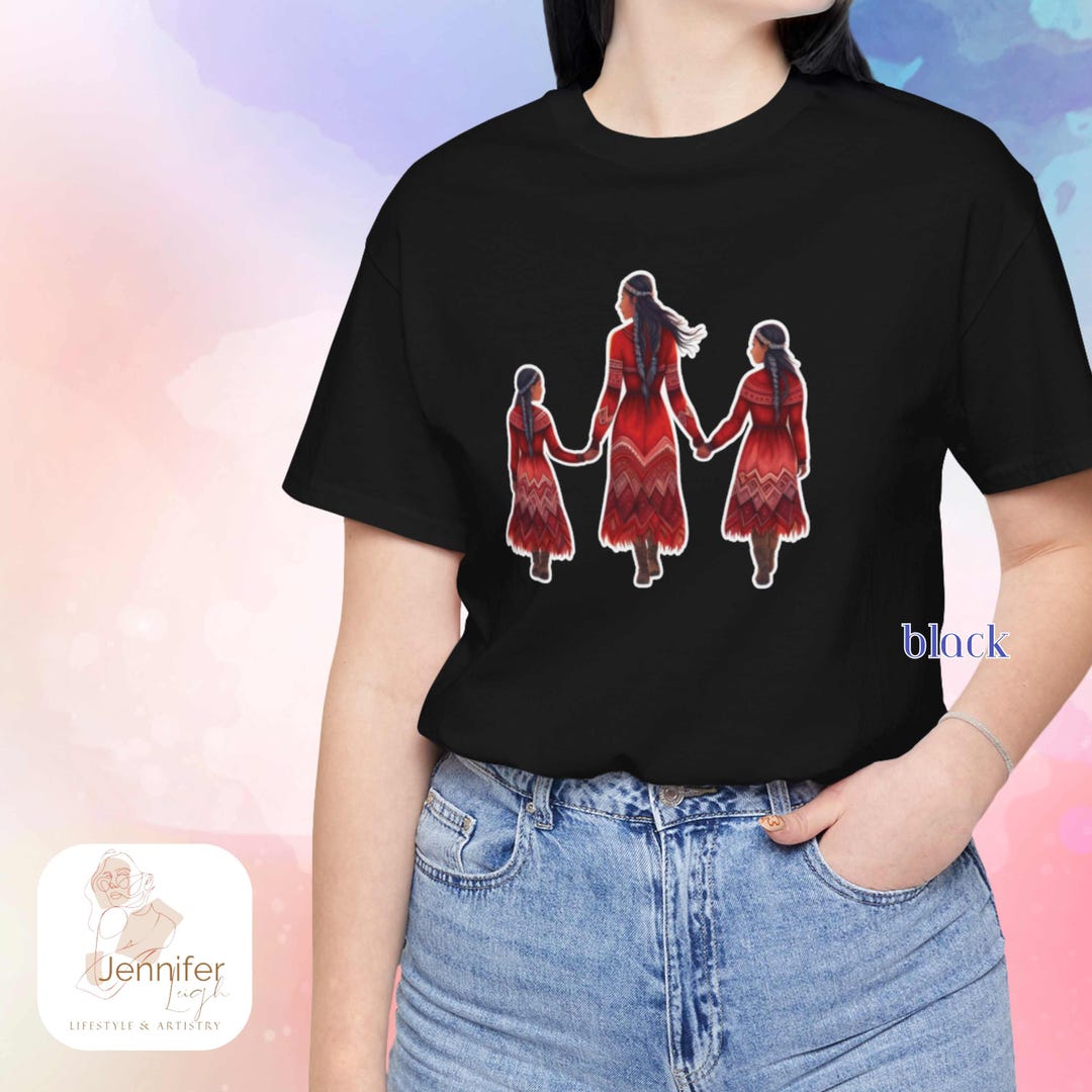 Red Dress MMIW Design Indigenous Art Tshirt, Unisex Tee, Native ...